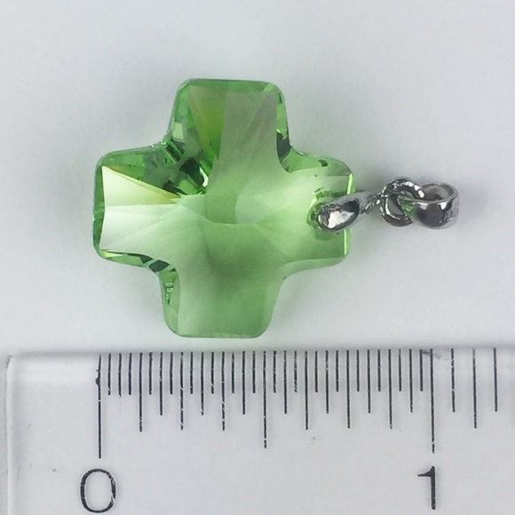 Faith | Jewelry | Green Crystal Cross Pendant Adds Sparkle To Faith ...